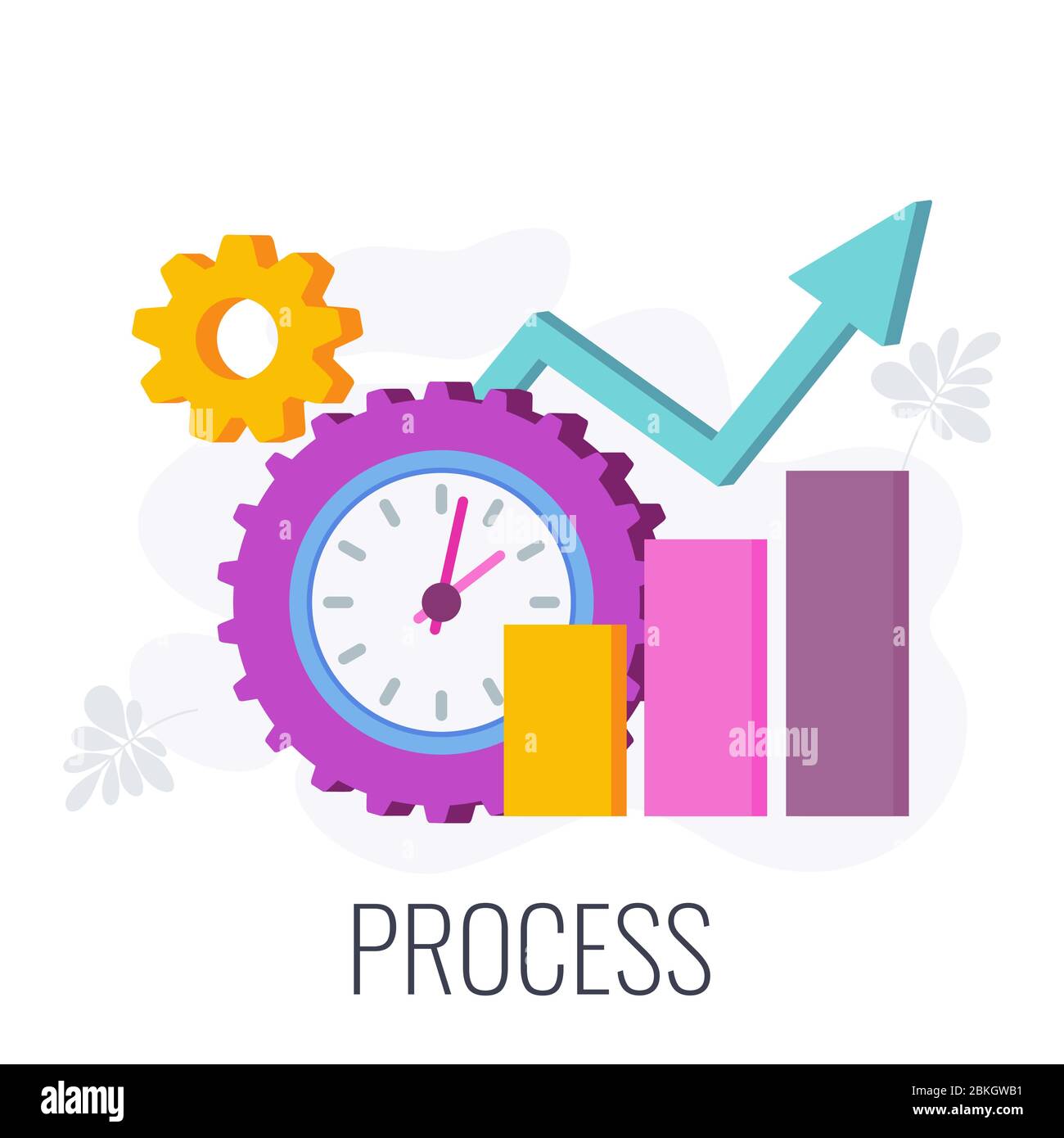 Process infographics flat vector pictogram. 7 PS marketing mix Stock ...