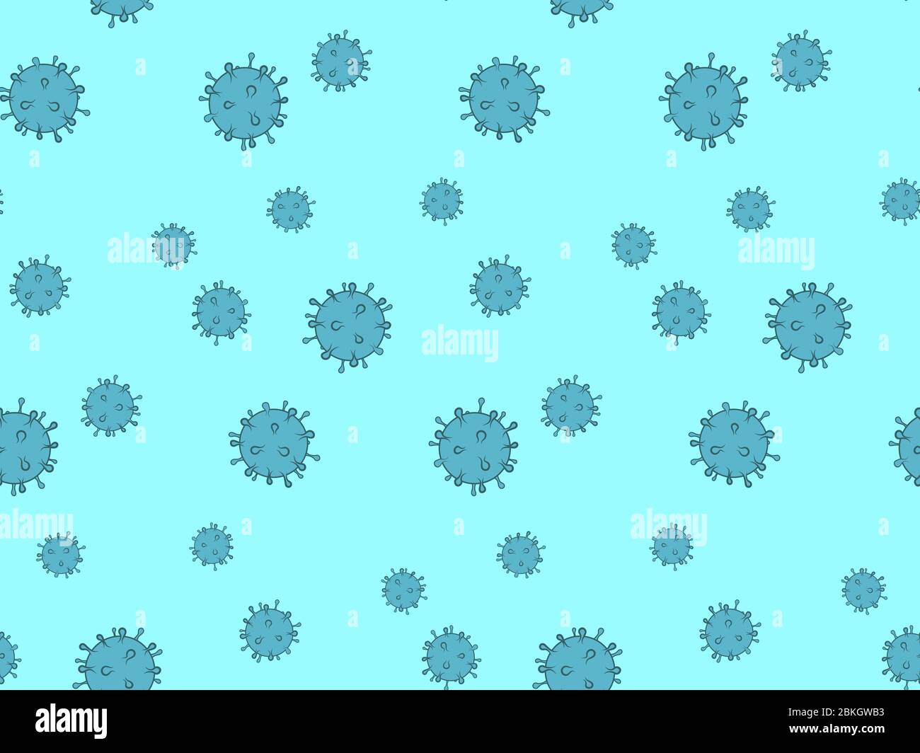 Virus seamless pattern. Healthcare and medical background concept. Bio ...