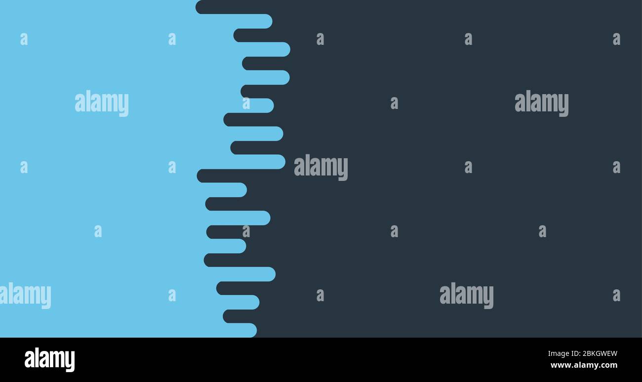 Abstract blue Rounded Lines Halftone Transition. Watefall smooth ...