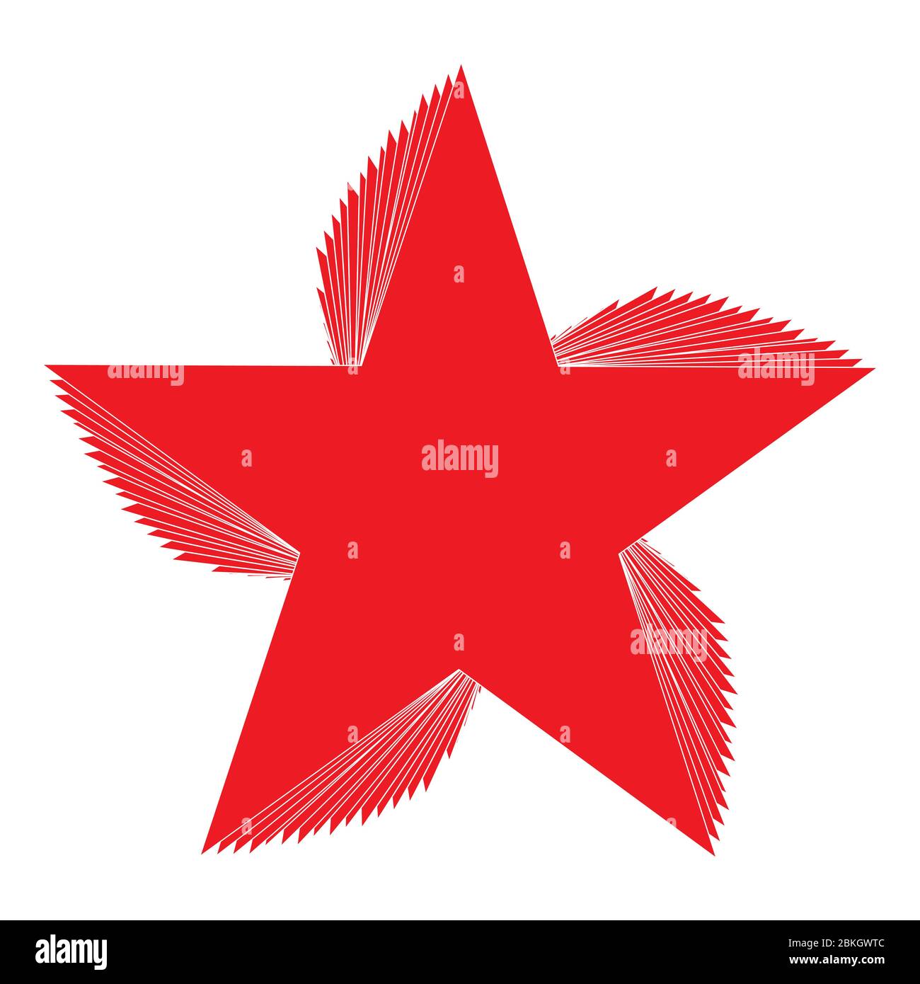 Five pointed star vector icon isolated on white Stock Vector Image ...