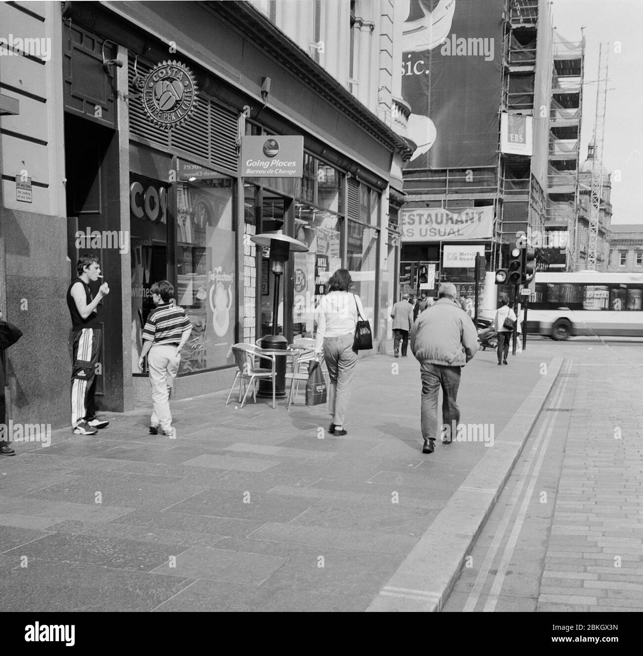 Street photography of Gordon Street, In Glasgow Scotland, in 1999 Stock ...