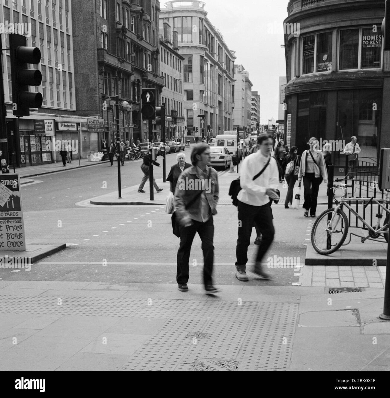 Street photography of Gordon Street, In Glasgow Scotland, in 1999 Stock ...