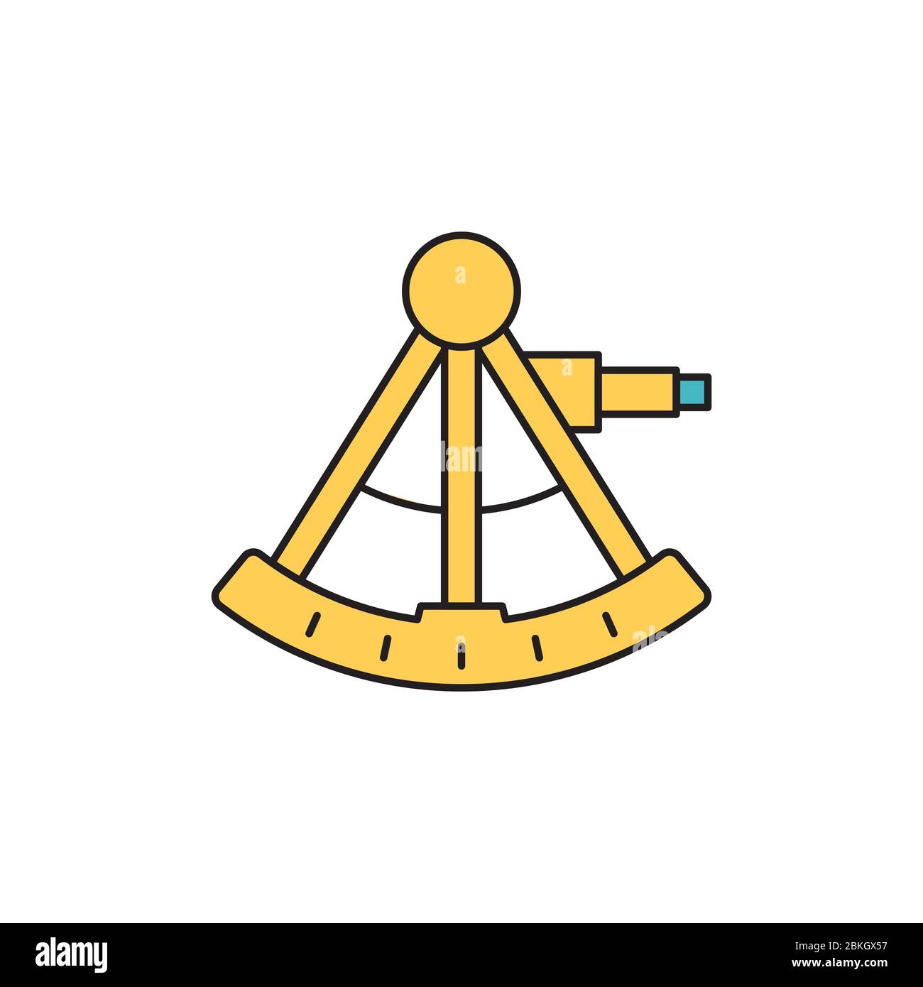 Sextant map Cut Out Stock Images & Pictures - Alamy