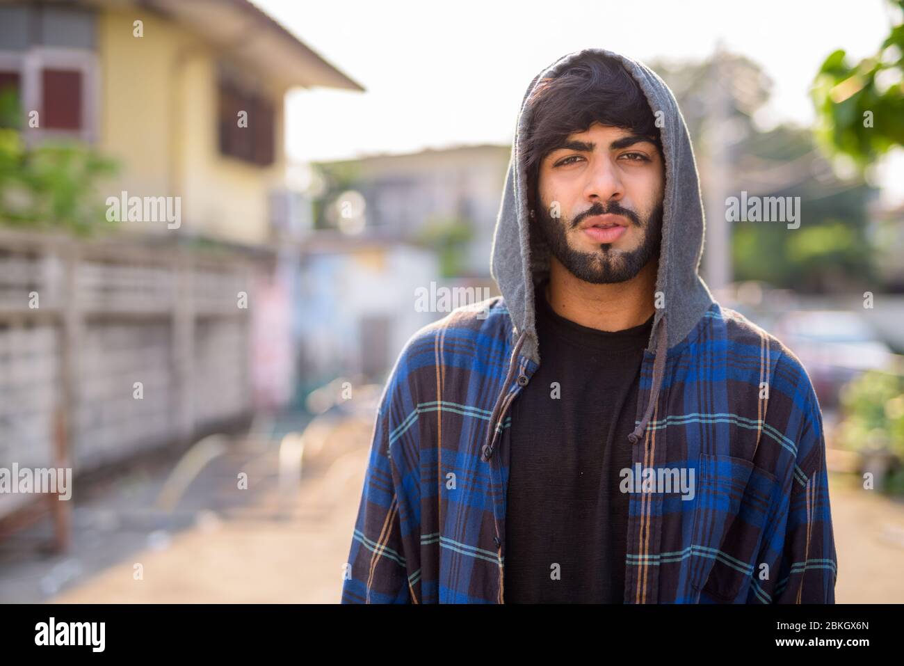 Indian asian bearded young man hi-res stock photography and images - Alamy