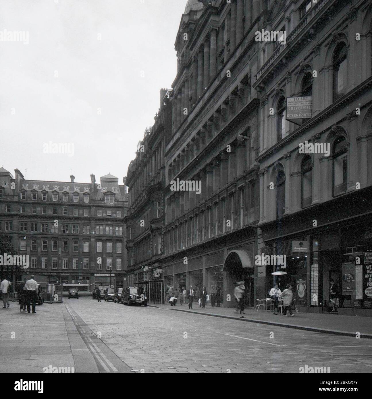 Street photography of Gordon Street, In Glasgow Scotland, in 1999 Stock ...
