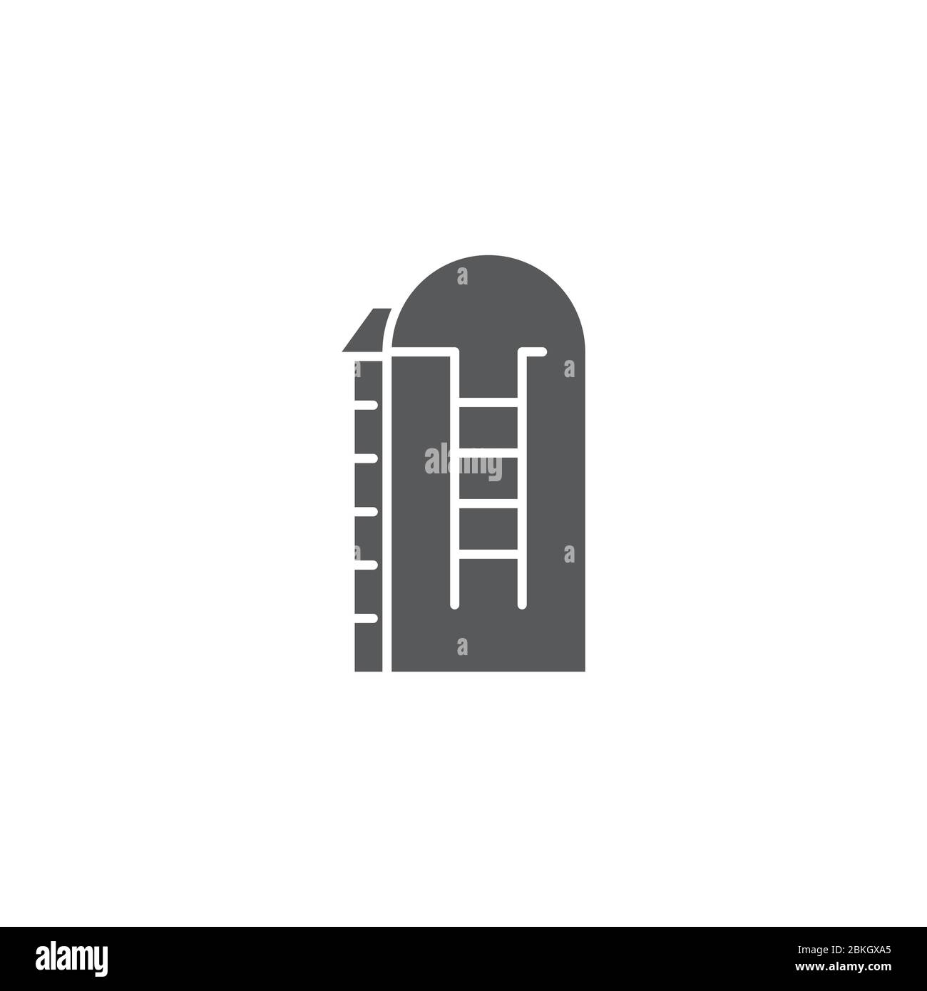 Silo vector icon symbol storage isolated on white background Stock ...