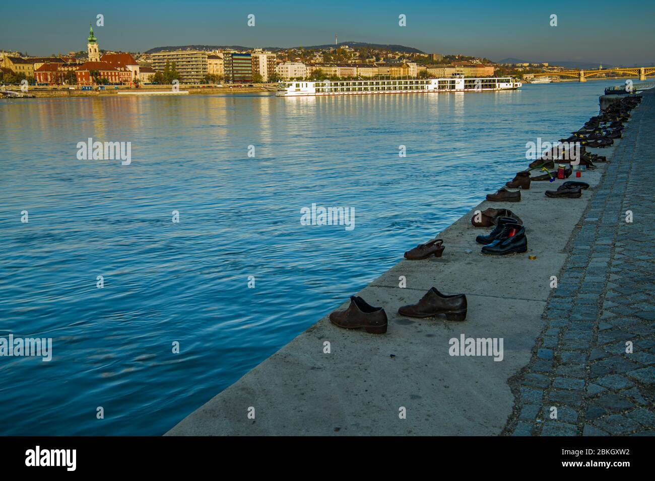 Shoes on the Danube Bank Holocaust memorial, Budapest, Central Hungary ...