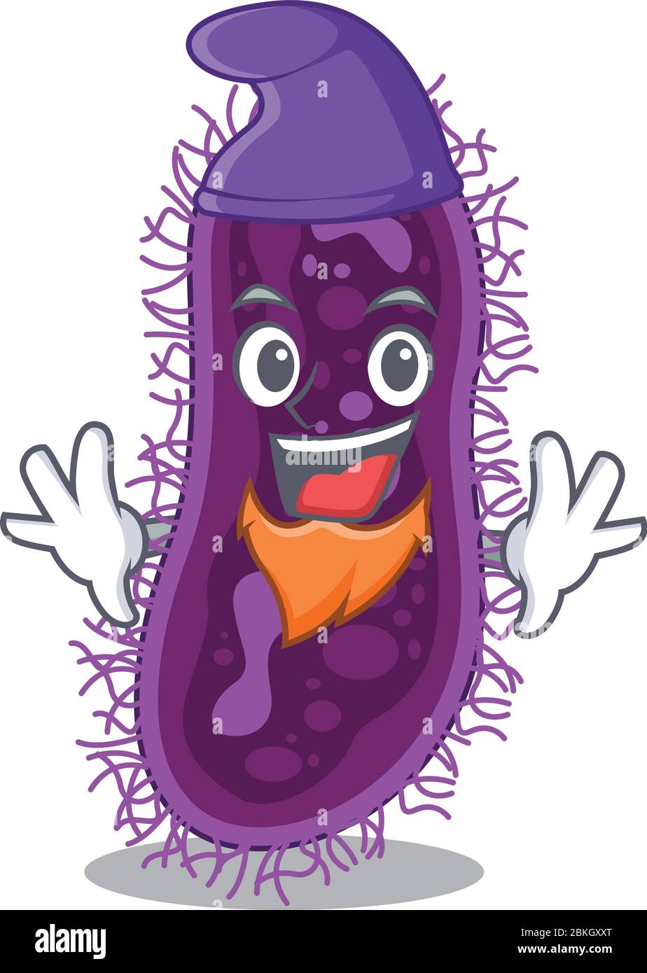 Cute picture of lactobacillus rhamnosus bacteria in Elf cartoon design ...