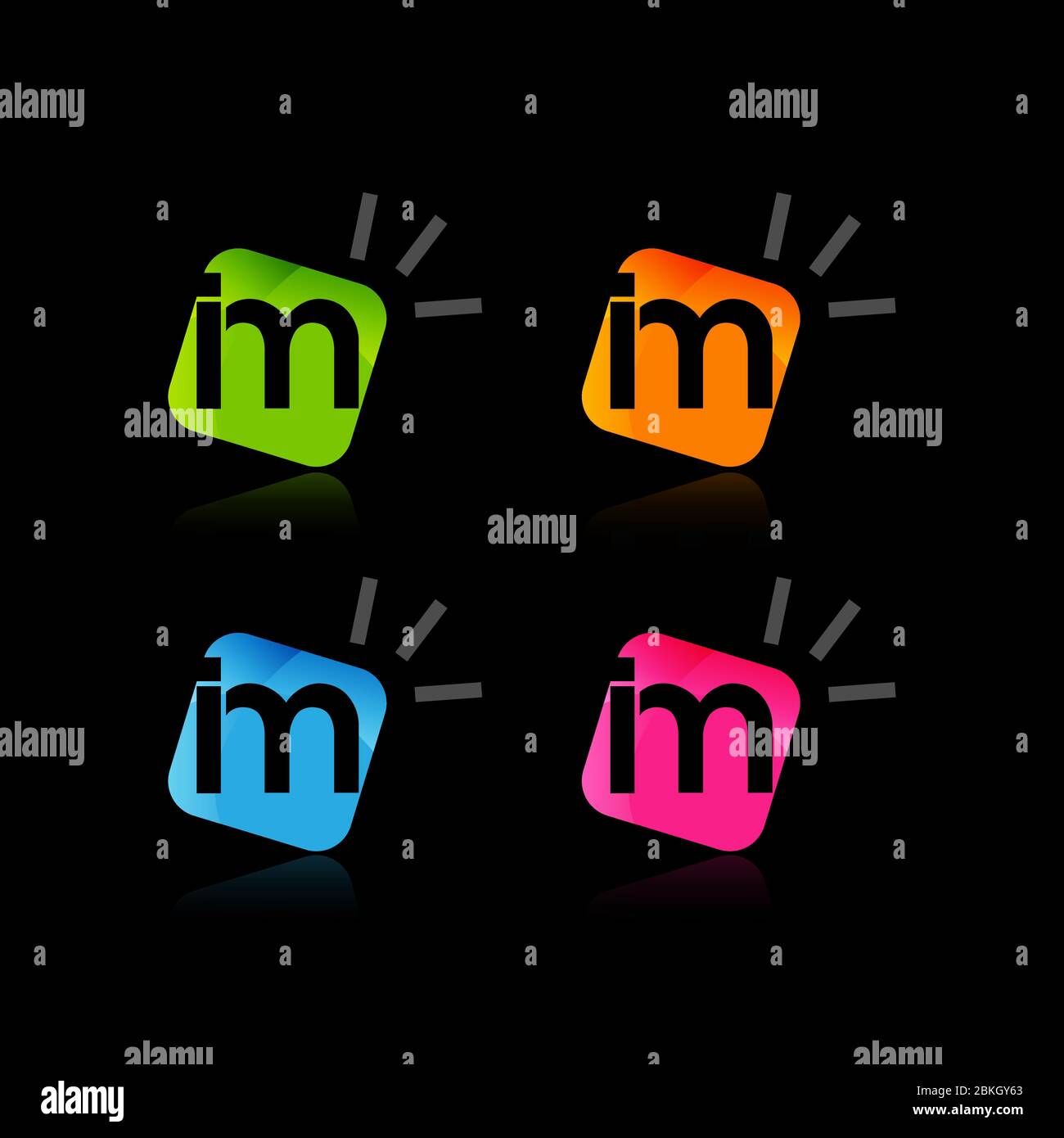 IM logo initial letter design template illustration Stock Vector Image ...