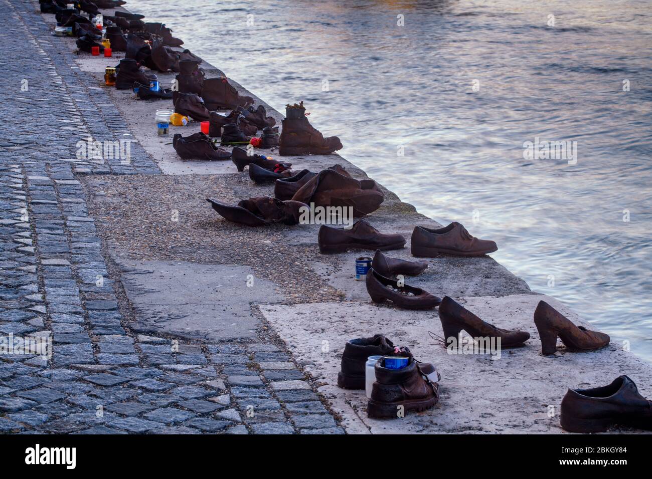 Shoes on the Danube Bank Holocaust memorial, Budapest, Central Hungary ...