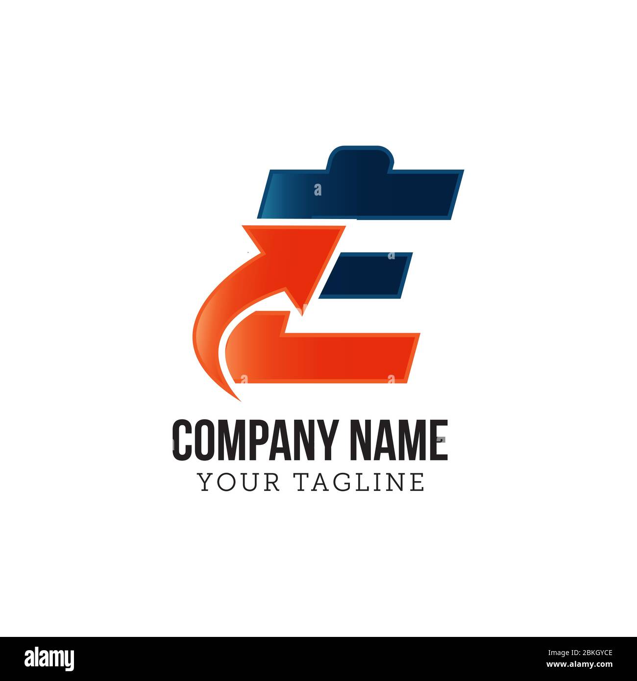 Letter e logo hi-res stock photography and images - Alamy