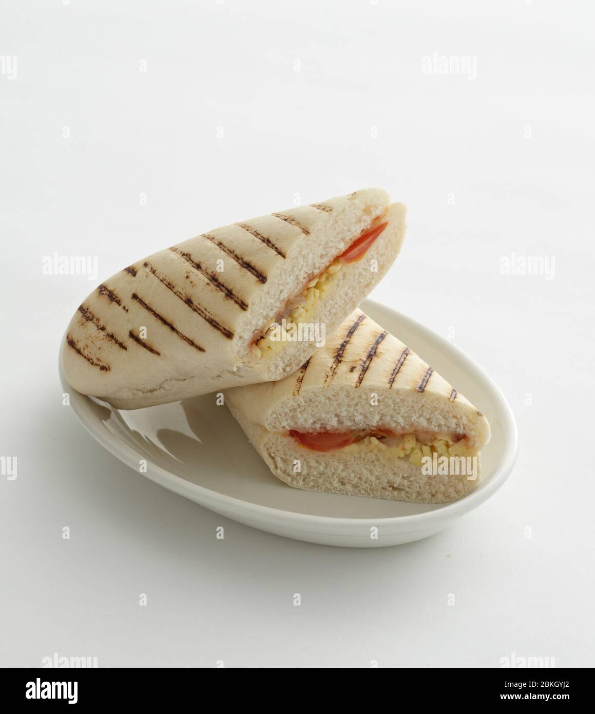 cheese and tomato pannini Stock Photo - Alamy