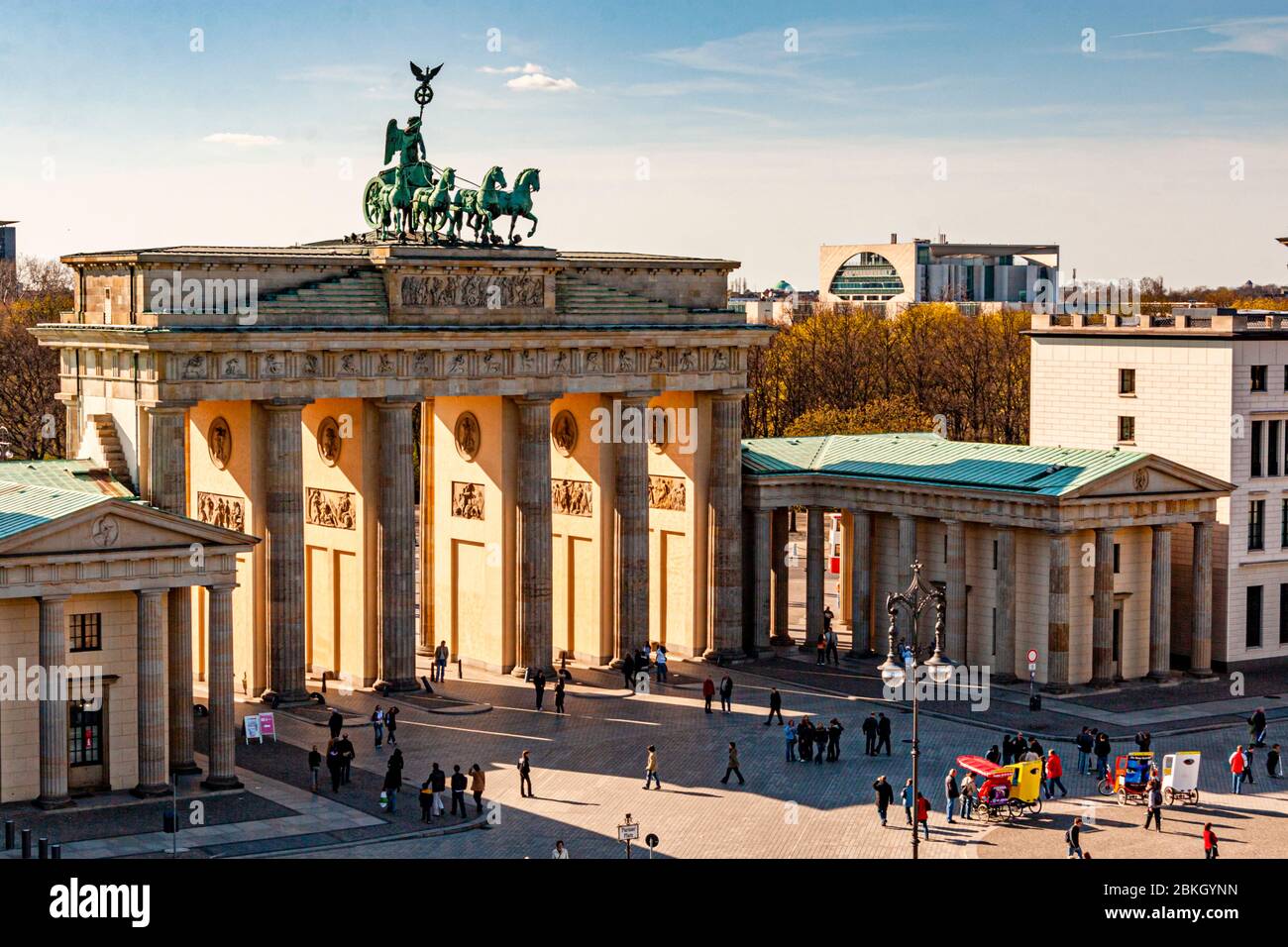 The Brandenburg Gate photographed from Pariser Platz Berlin, Germany ...