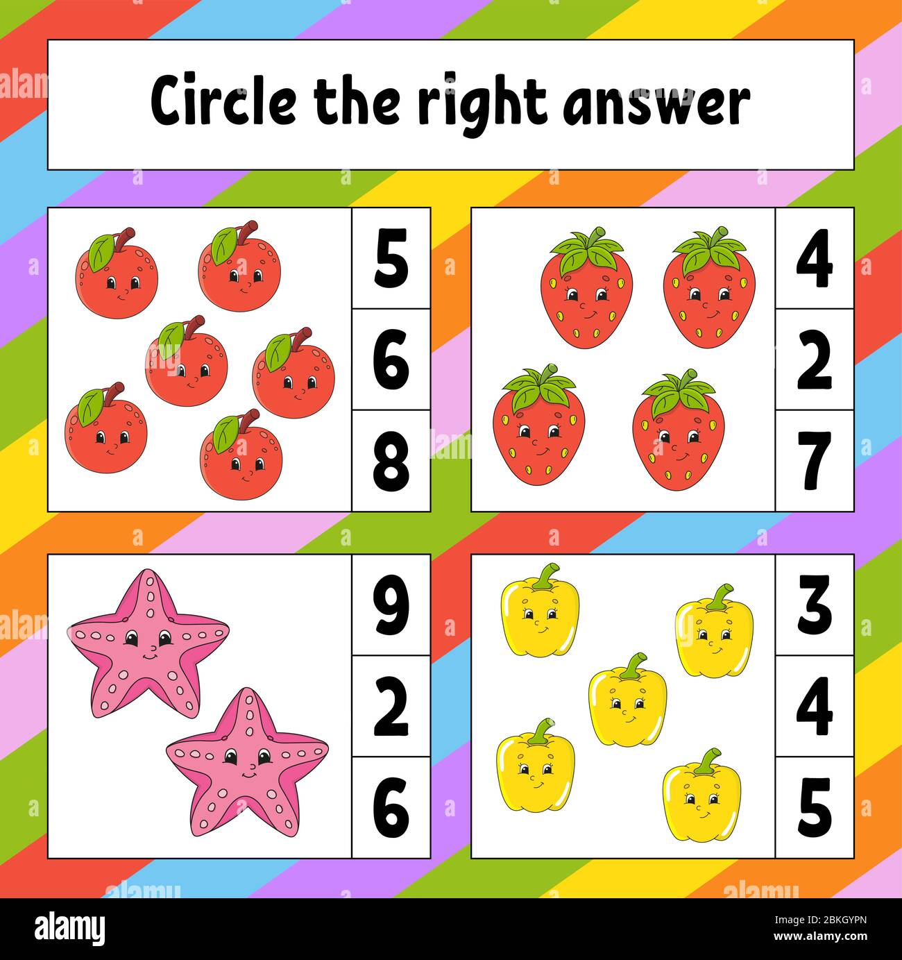 Circle the right answer. Education developing worksheet. Activity page ...
