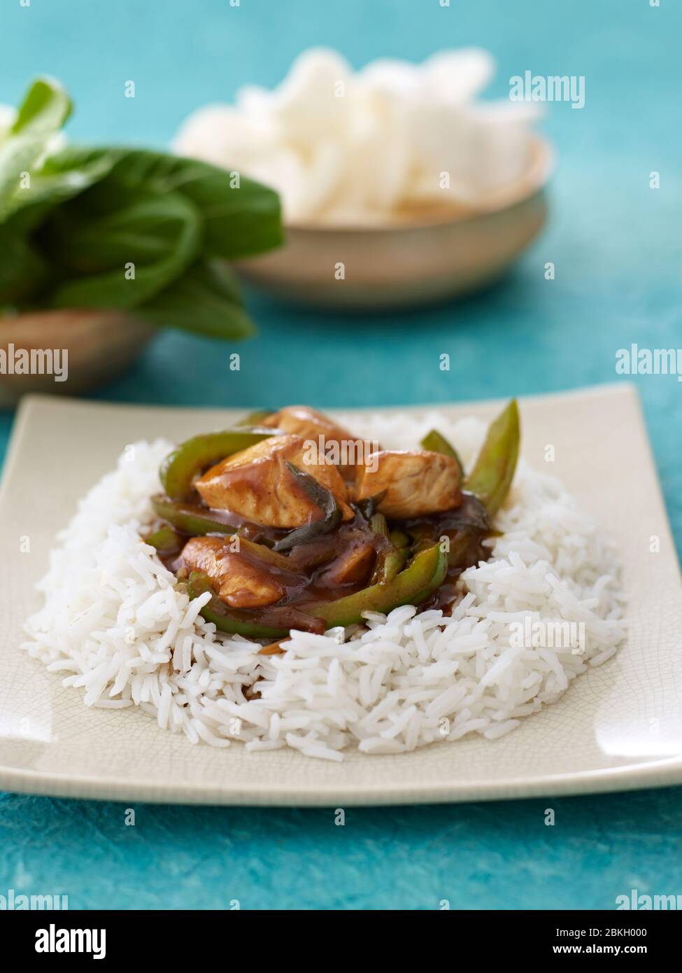 Hoi sin chicken Stock Photo - Alamy