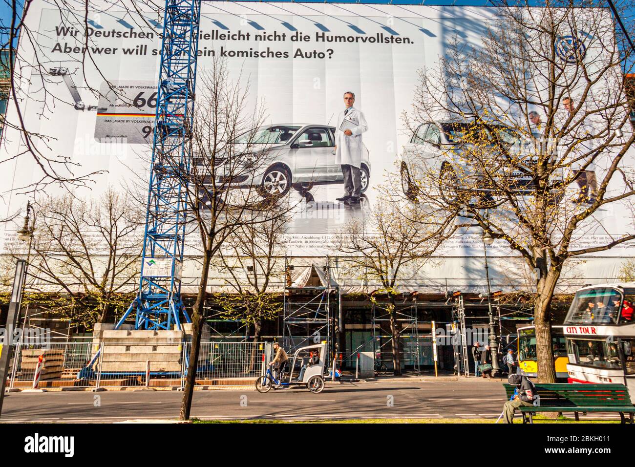 Volkswagen (VW) tries to advertise with the German humor. Advertising ...