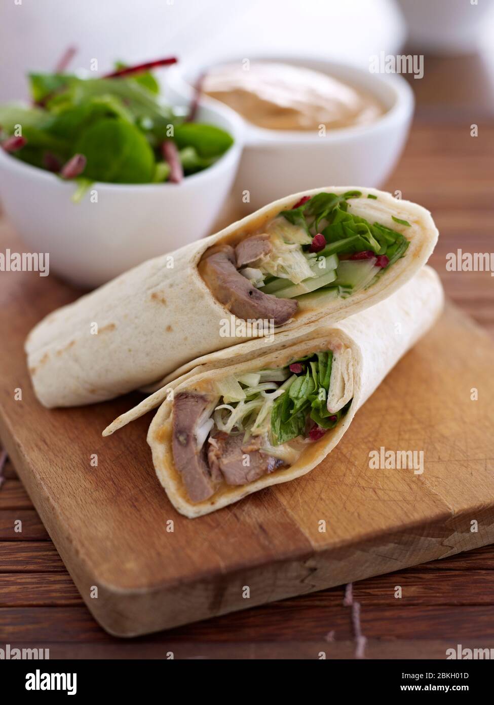 Hoi sin Duck roll Stock Photo - Alamy