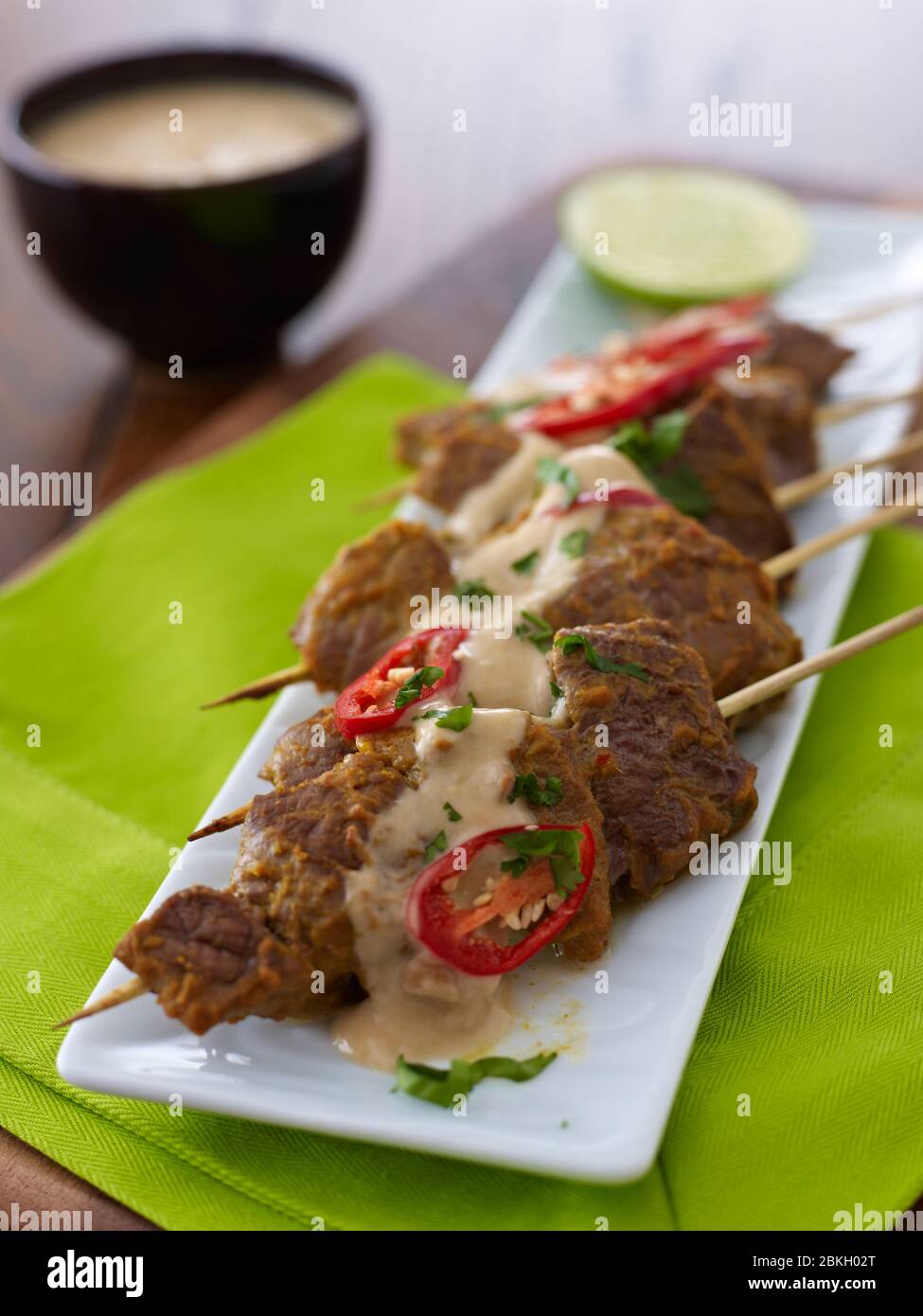 laksa beef satay Stock Photo - Alamy