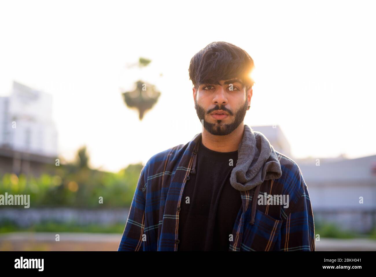 Indian asian bearded young man hi-res stock photography and images - Alamy