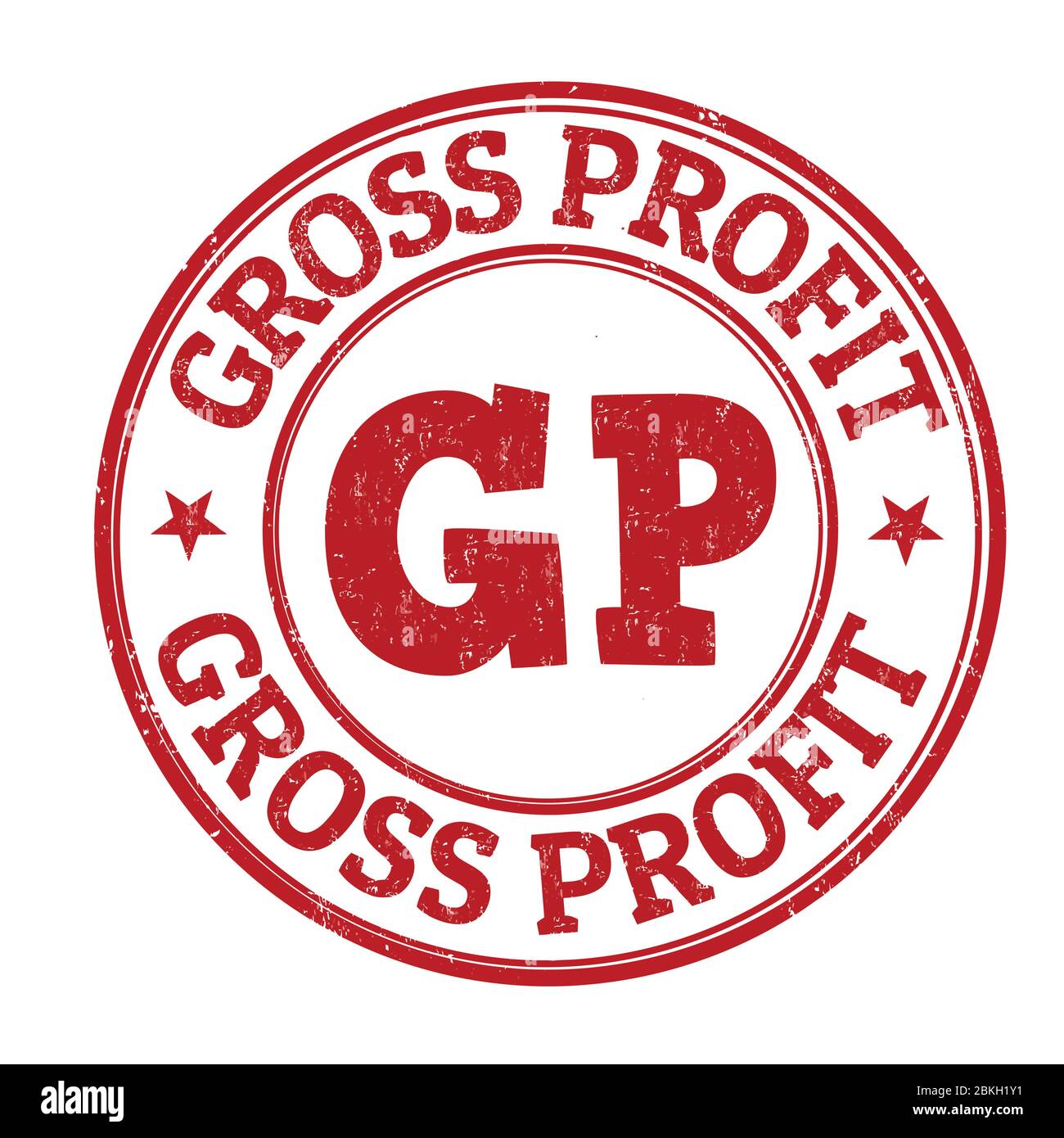 Gross profit sign or stamp on white background, vector illustration ...