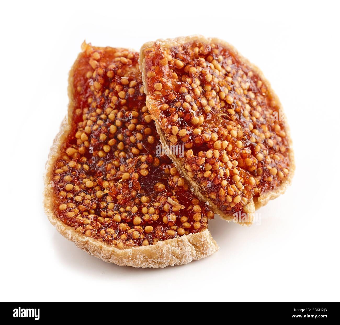 dried fig macro isolated on white background Stock Photo - Alamy