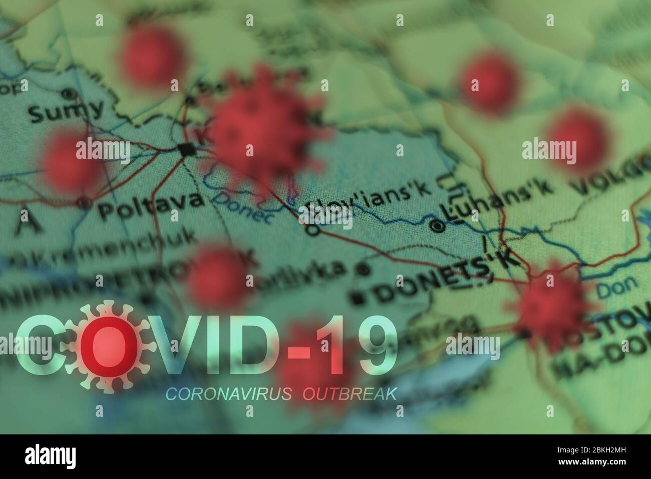 Sloviansk map hi-res stock photography and images - Alamy