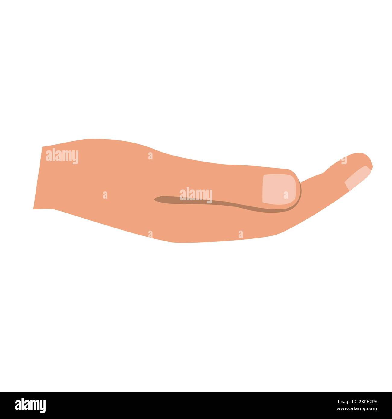 Open hand side vector Cut Out Stock Images & Pictures - Alamy