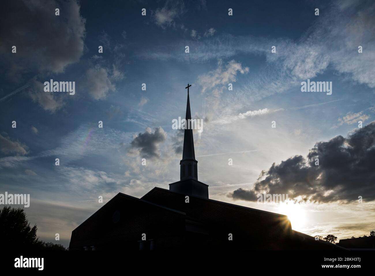 Small church silhouette hi-res stock photography and images - Alamy