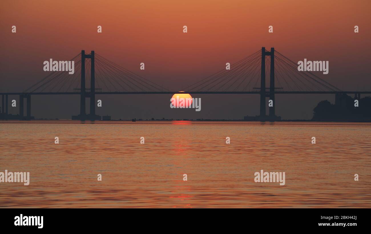 This is the Rande Bridge is a cable-stayed bridge near Vigo, Spain ...