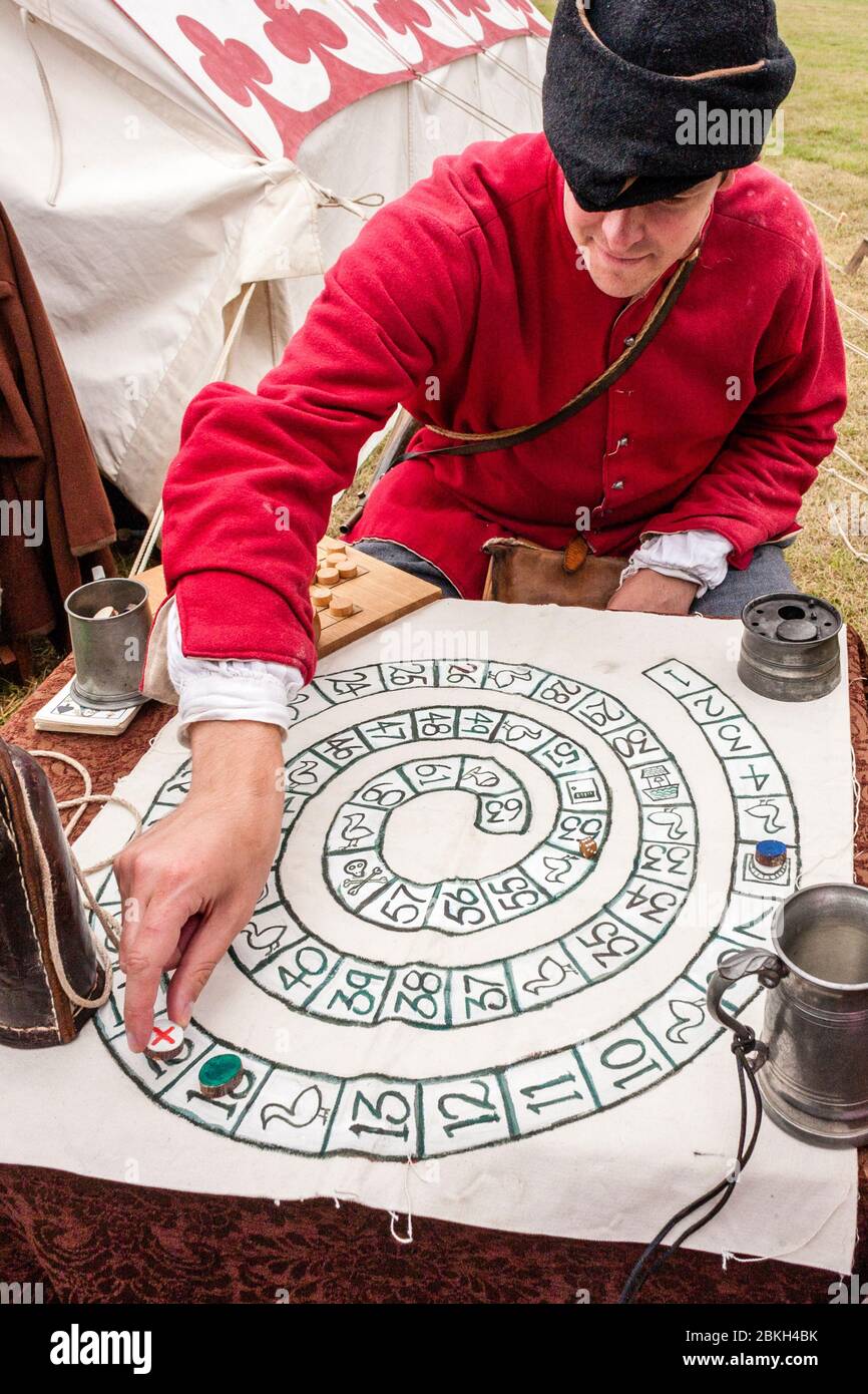 Game of the Goose, Goose Game or Royal Goose being played by a Member ...