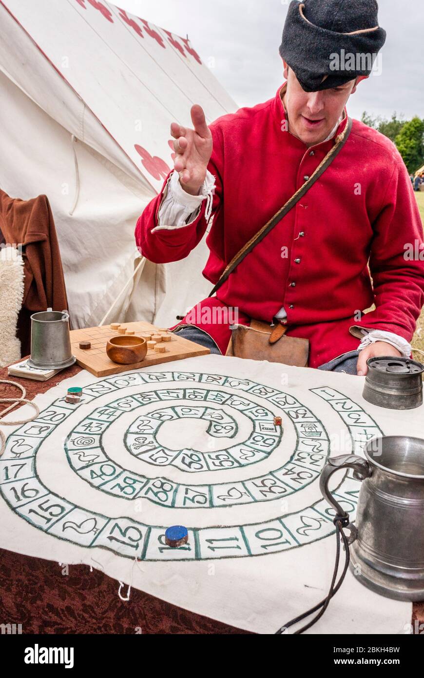 Game of the Goose, Goose Game or Royal Goose being played by a Member ...