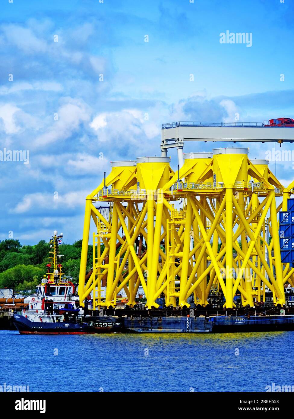 Offshore wind turbine sections hi-res stock photography and images - Alamy