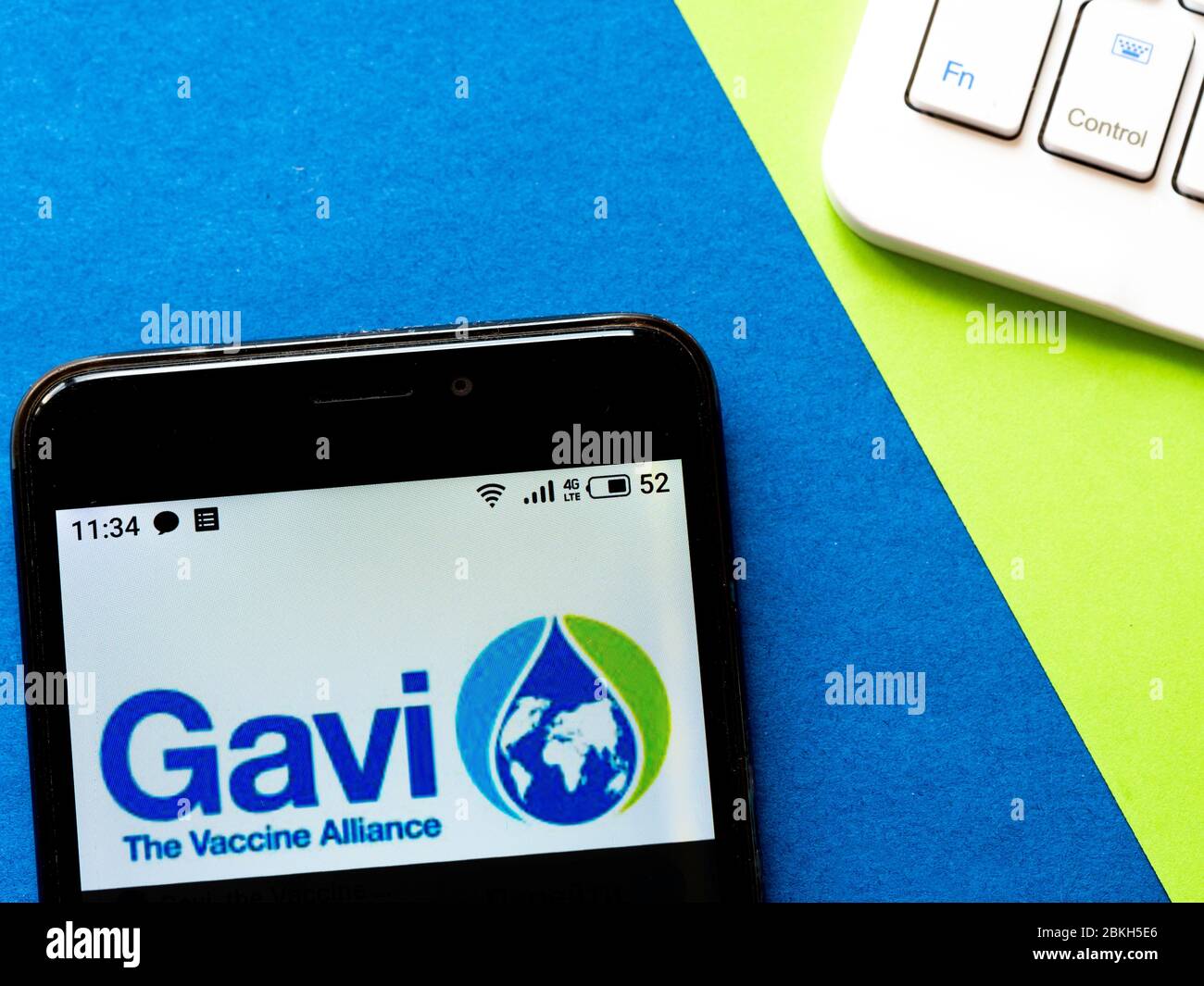 In this photo illustration GAVI, Global Alliance for Vaccines and ...