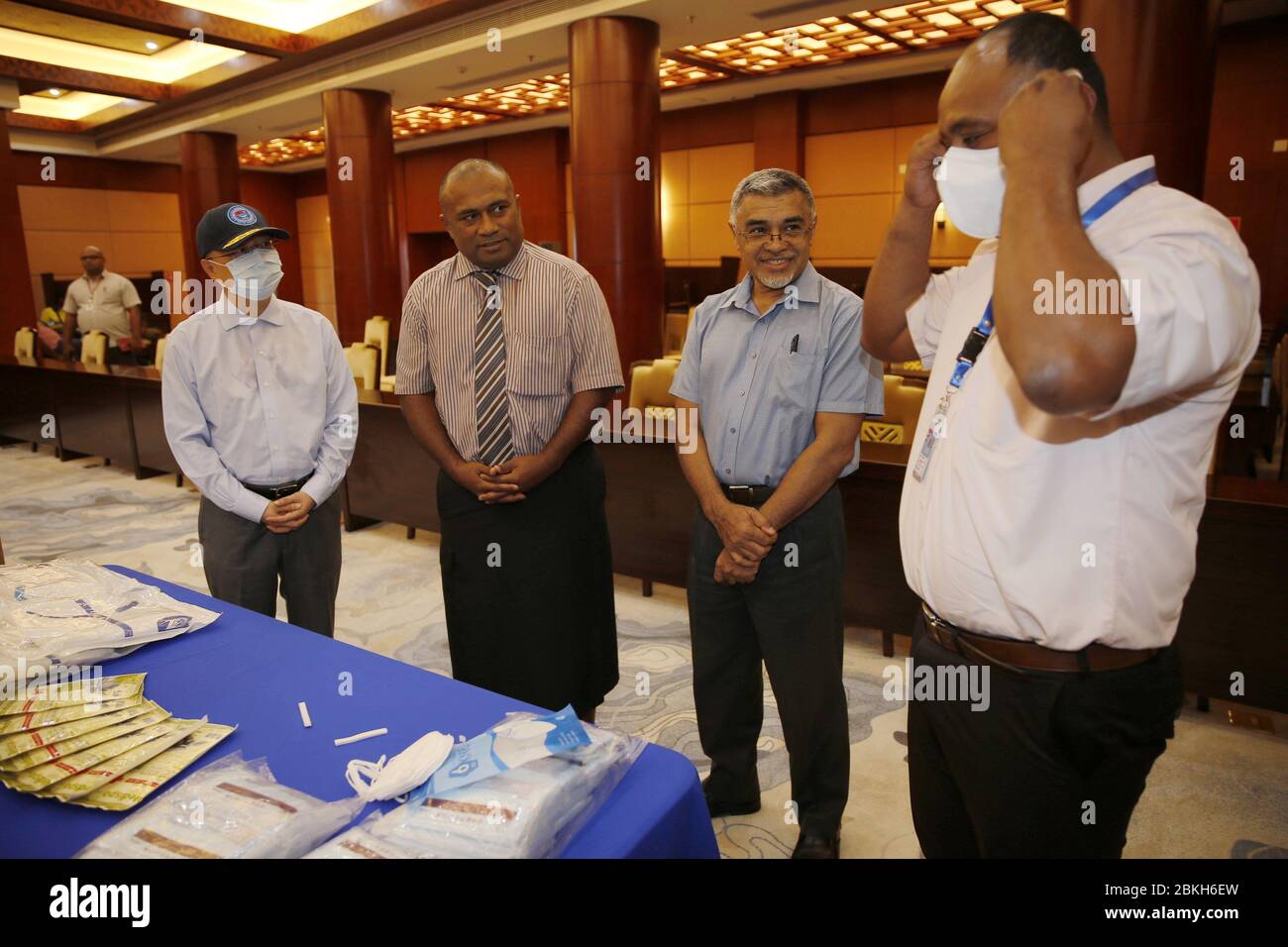 Mask handover hi-res stock photography and images - Alamy