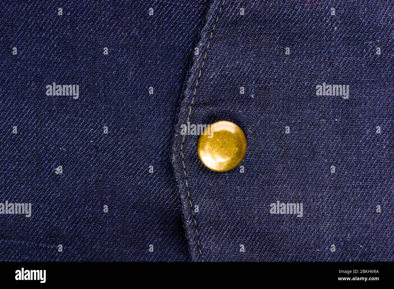clothing items stonewashed cotton fabric texture with seams, clasps ...