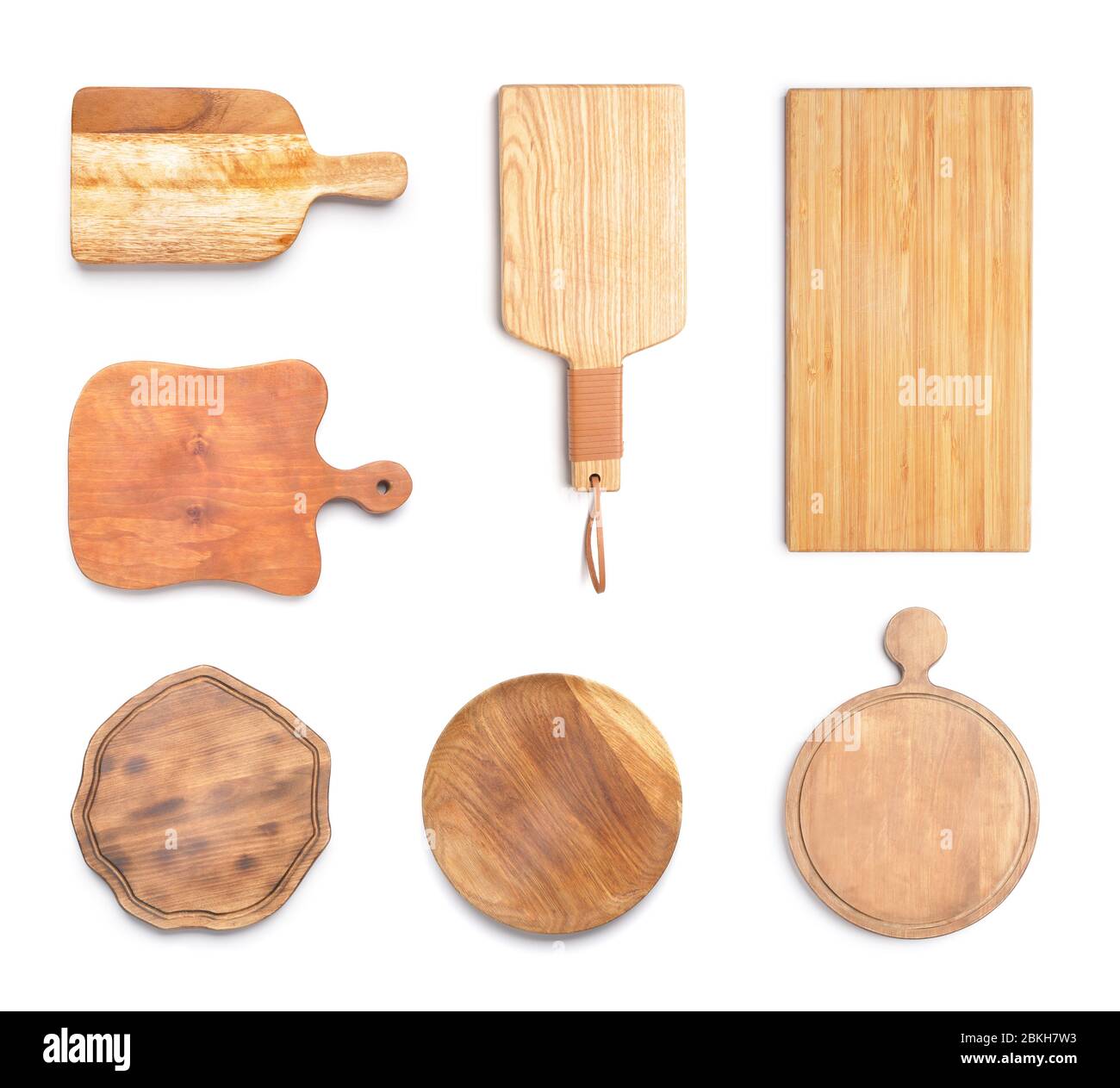 Set cutting boards food Cut Out Stock Images & Pictures - Alamy