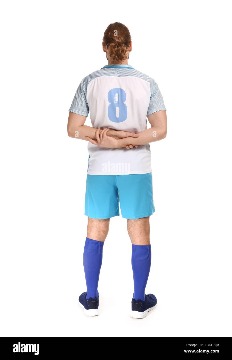 Soccer player back view Cut Out Stock Images & Pictures - Alamy
