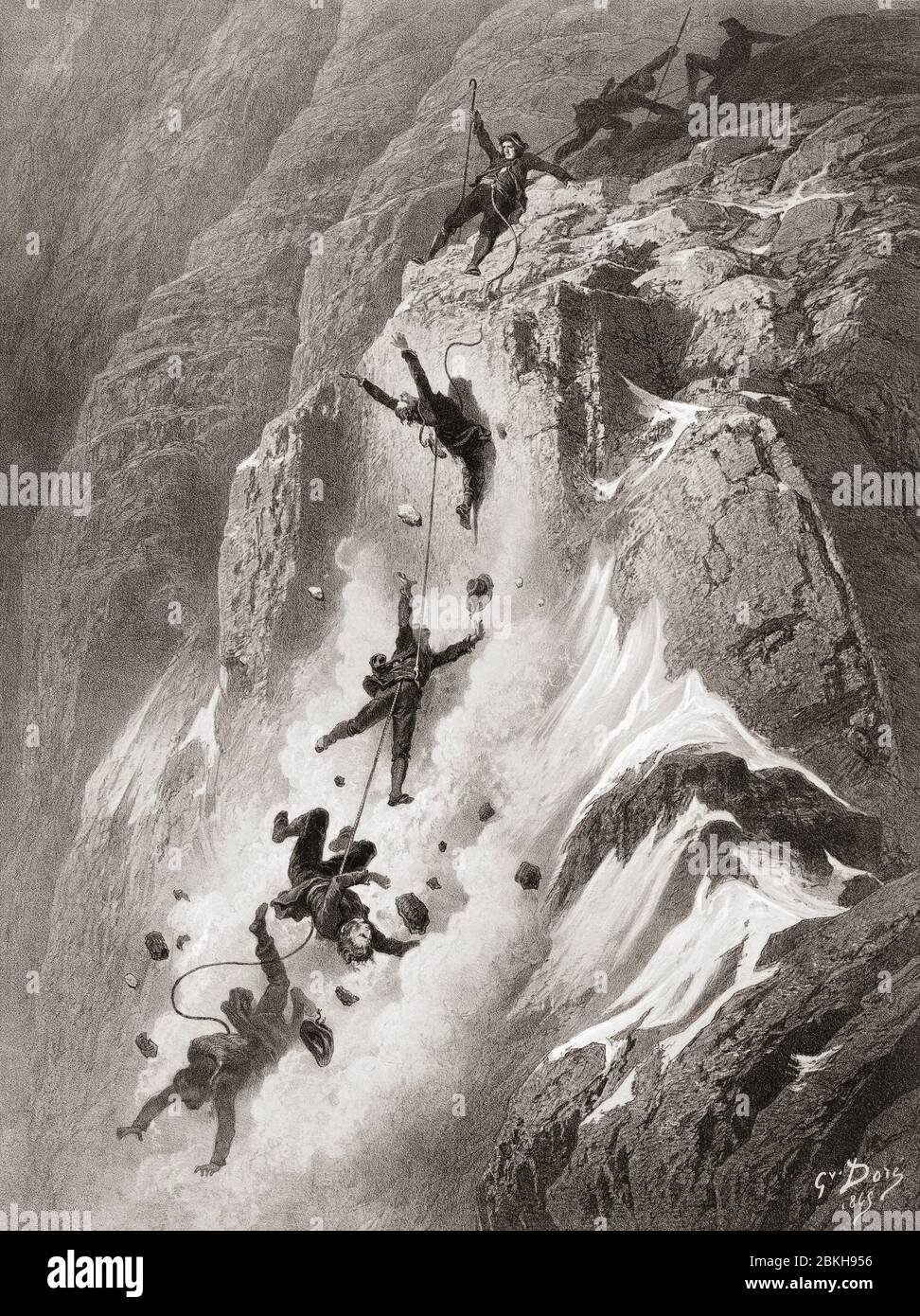 The first ascent of the Matterhorn, was made by Edward Whymper, Lord ...