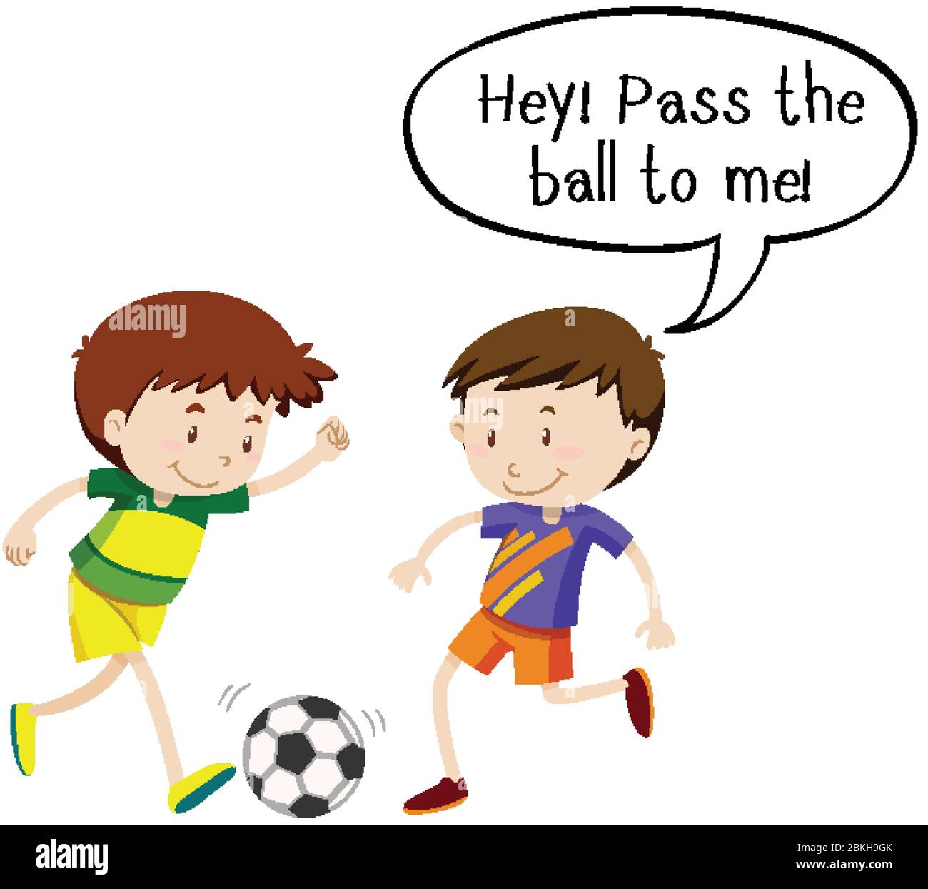 English phrase with people in actions on white background illustration ...