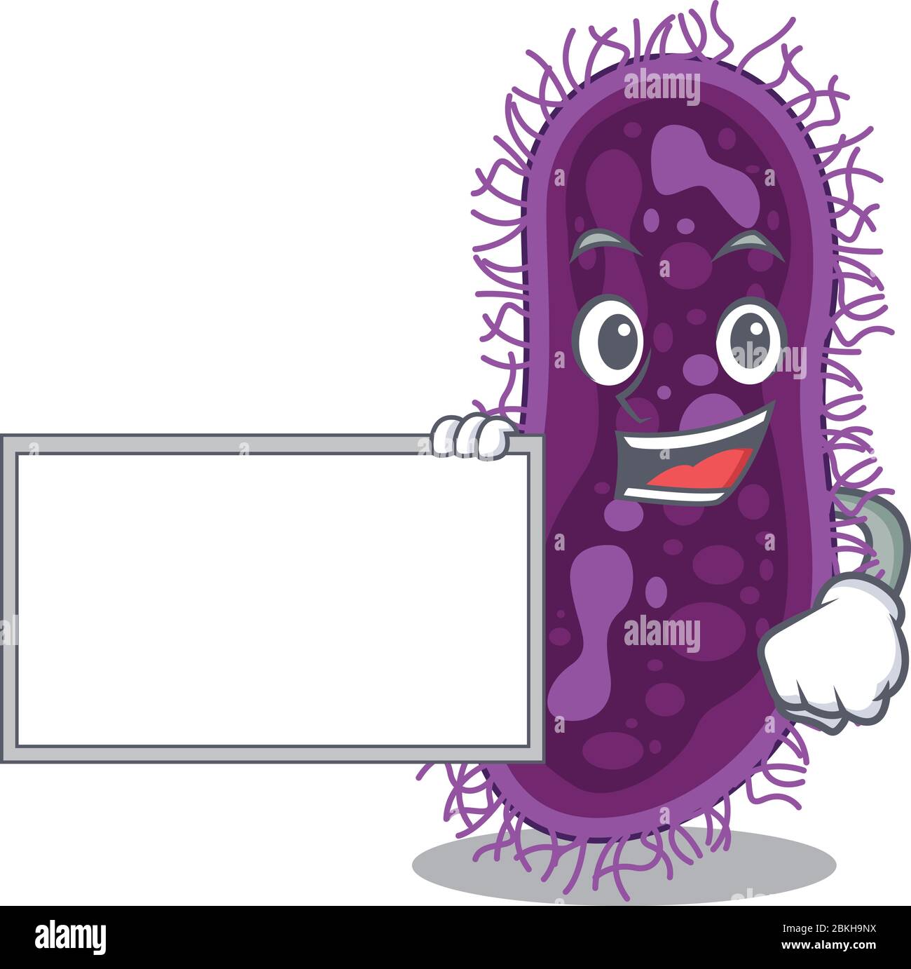 Lactobacillus rhamnosus bacteria cartoon character design style with ...