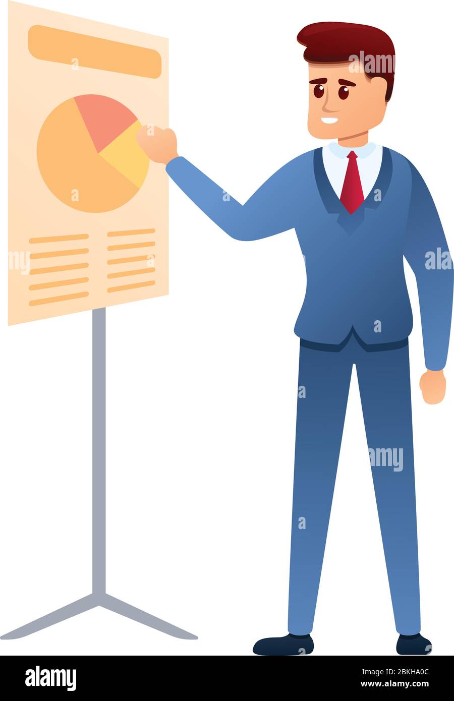 Report businessman icon. Cartoon of report businessman vector icon for ...