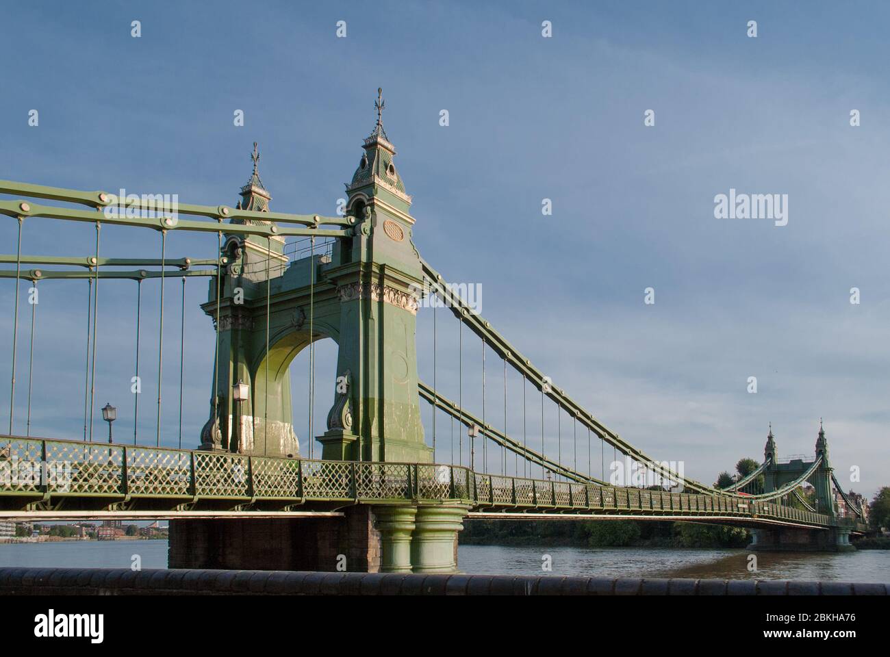 Suspension Bridge Victorian Architecture Engineering Green Gold