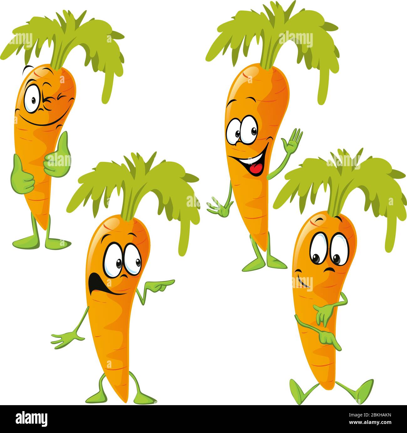 carrot - funny vector cartoon Stock Vector Image & Art - Alamy