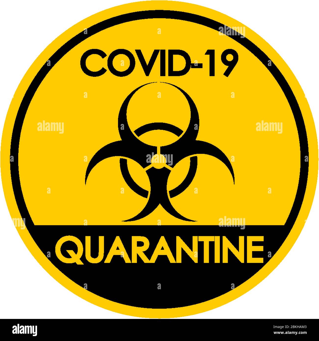 Poster design for coronavirus theme with quarantine sign illustration ...