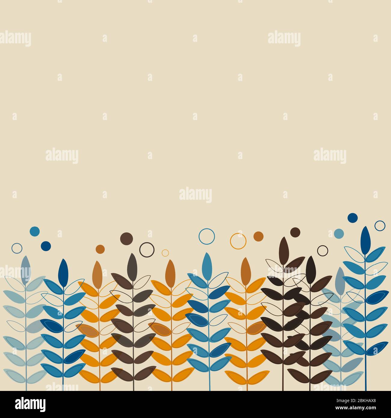 Stylized wheat - vintage vector illustration Stock Vector Image & Art ...