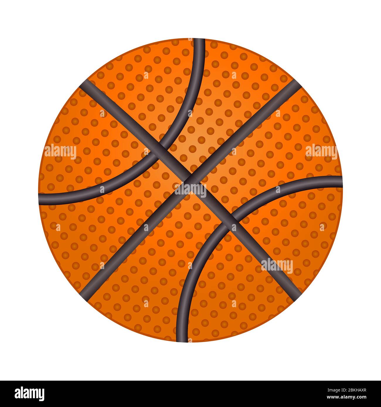 Basketball ball isolated on white background. Shiny textured basketball ...
