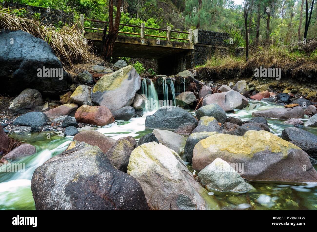 Kalipait River is a river that contains sulfur and originates from the ...