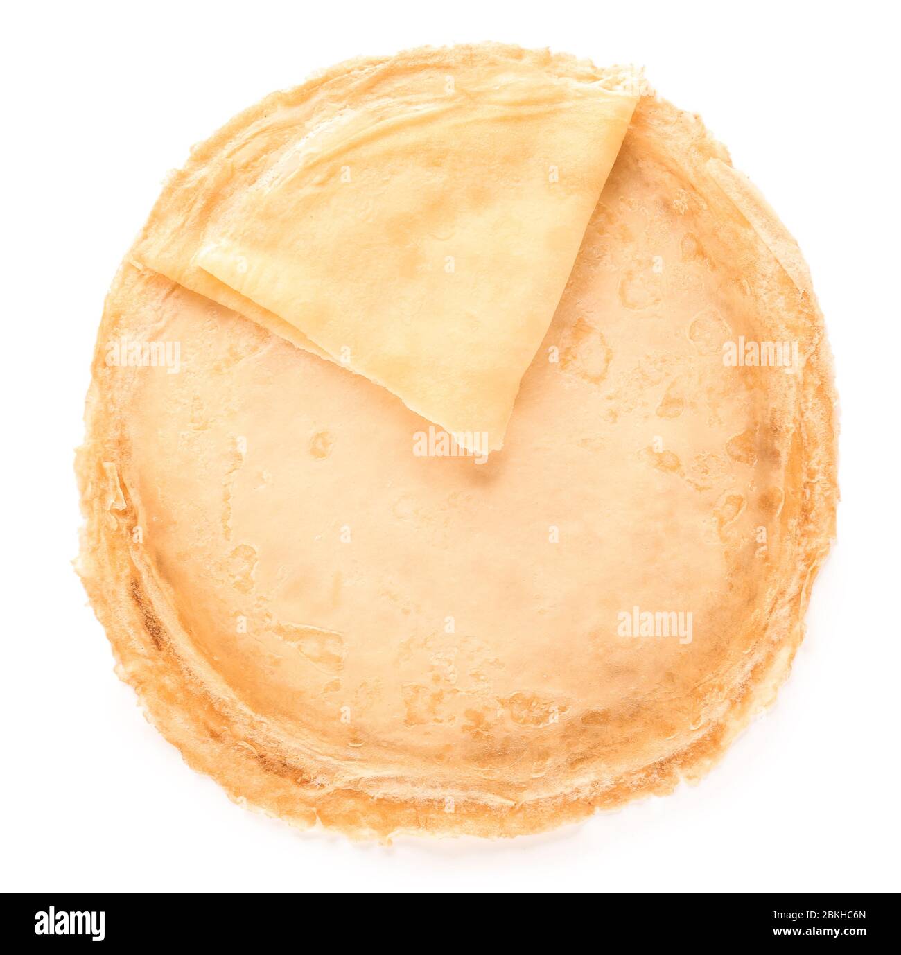 Tasty blini on white background Stock Photo - Alamy