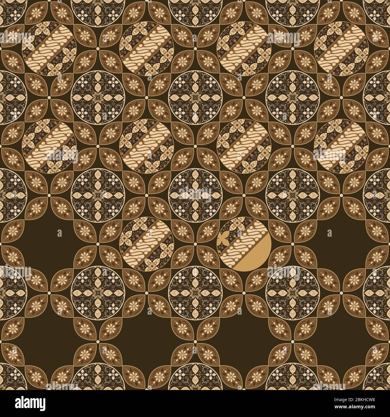 Modern dark brown color design for traditional typical of batik java ...