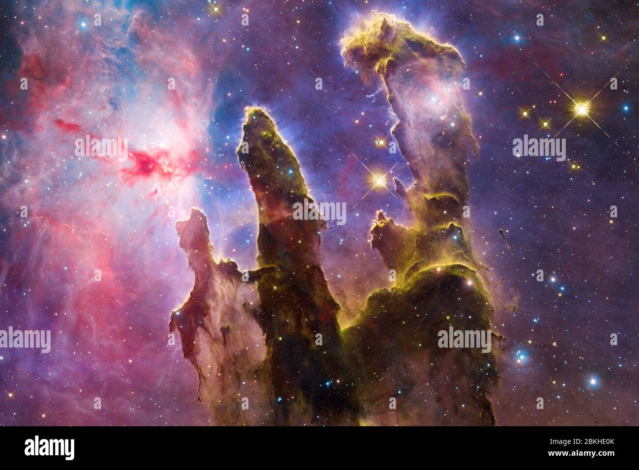 Infinite space with nebulae and stars. Elements of this image furnished ...